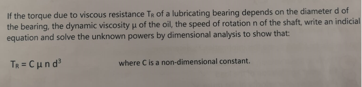 Solved If the torque due to viscous resistance TR of a | Chegg.com