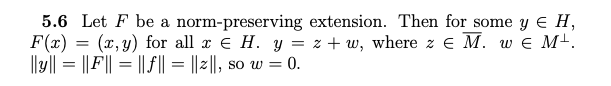 Solved 6 Let f be a bounded linear functional on a subspace | Chegg.com