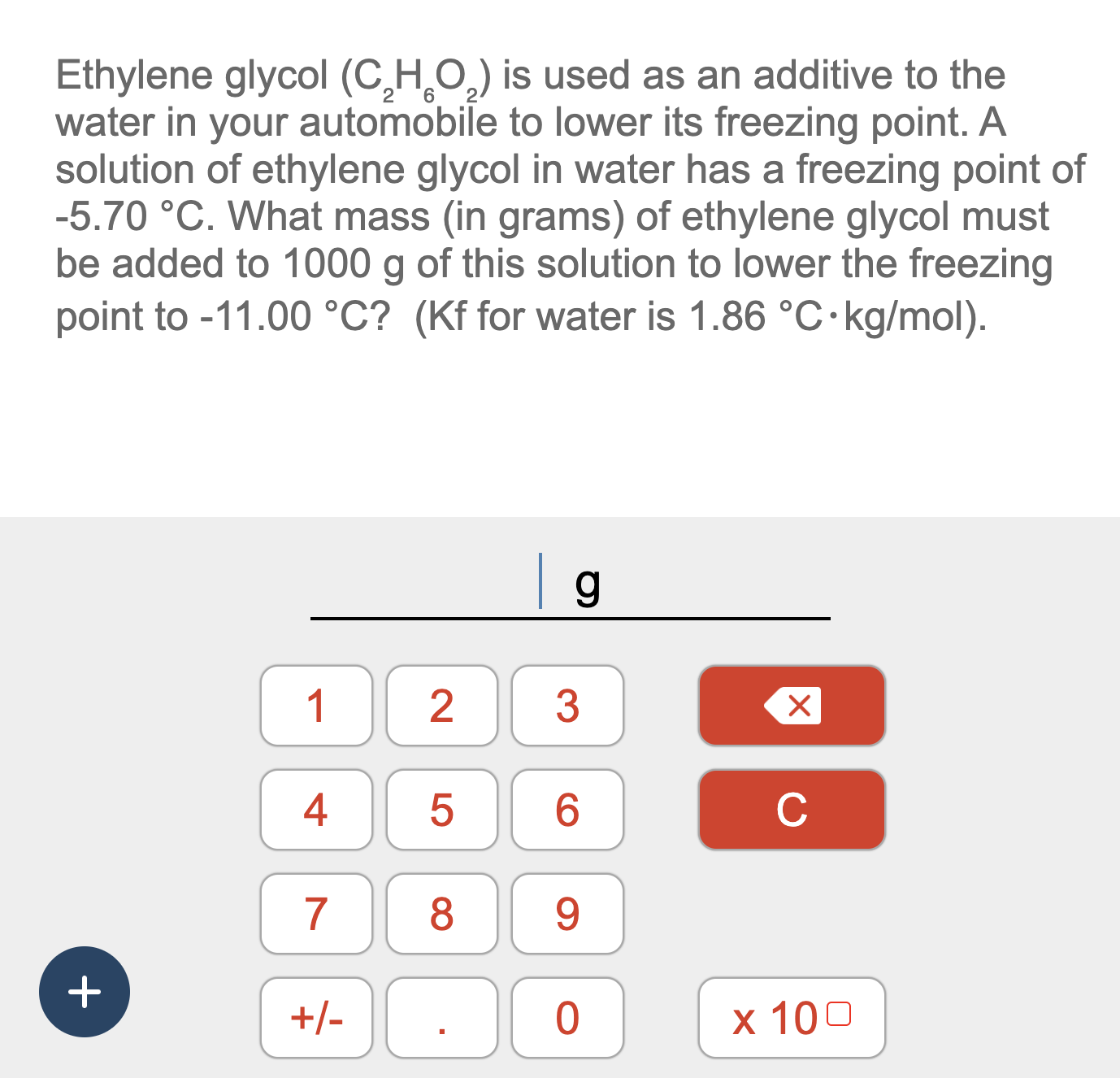 Solved Ethylene glycol (C2H6O2) ﻿is used as an additive to | Chegg.com