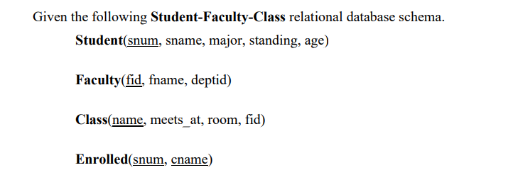 Solved Write each of the following queries in SQL: 1. List | Chegg.com