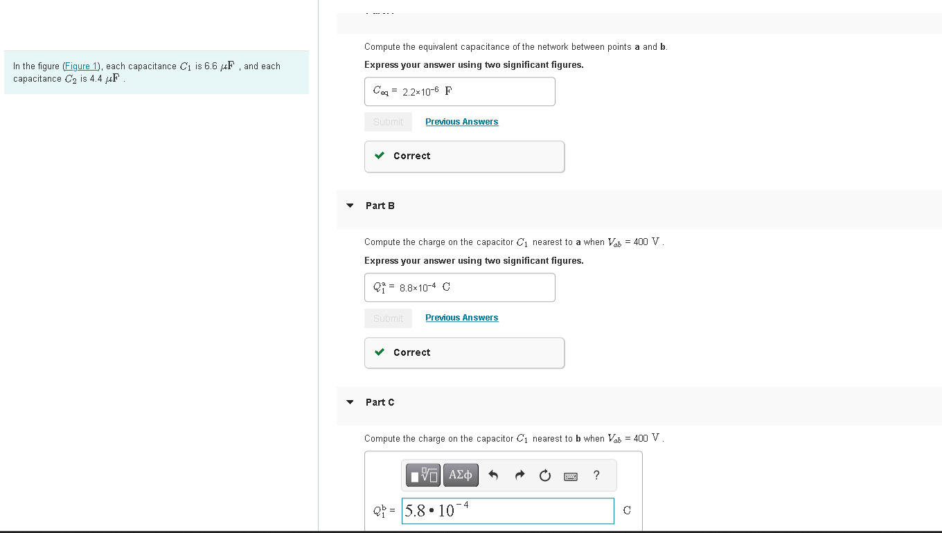 Solved Compute the equivalent capacitance of the network | Chegg.com