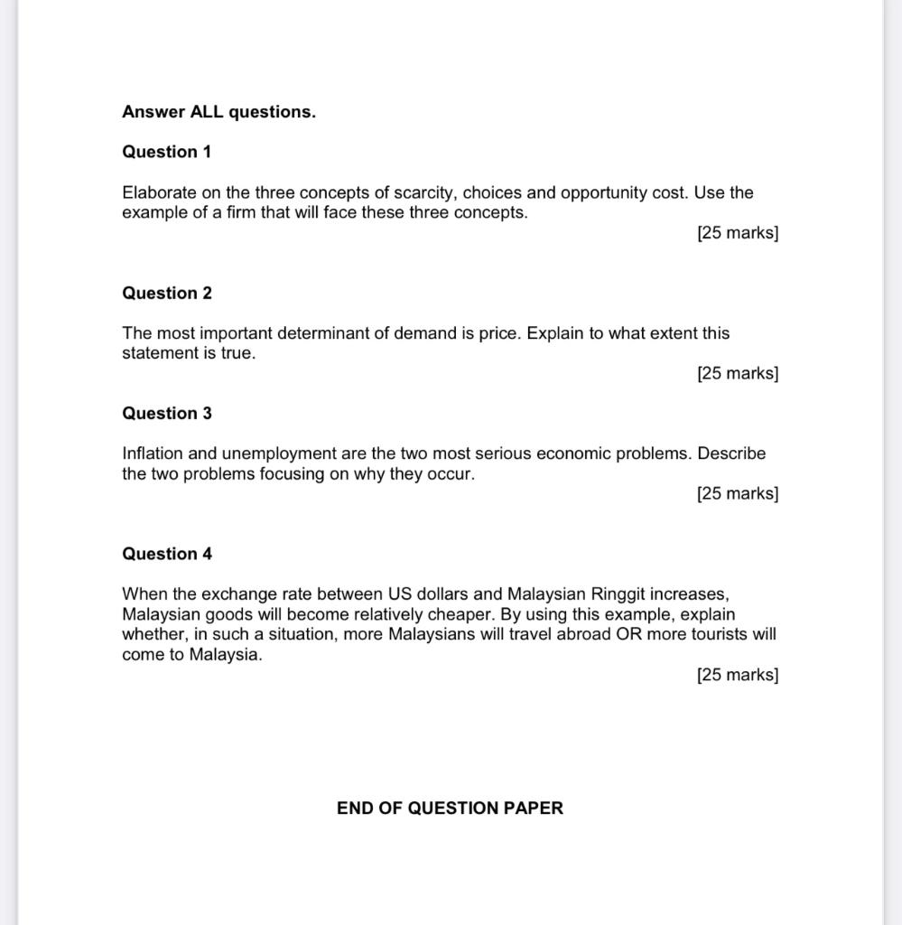 Solved Answer ALL questions. Question 1 Elaborate on the | Chegg.com