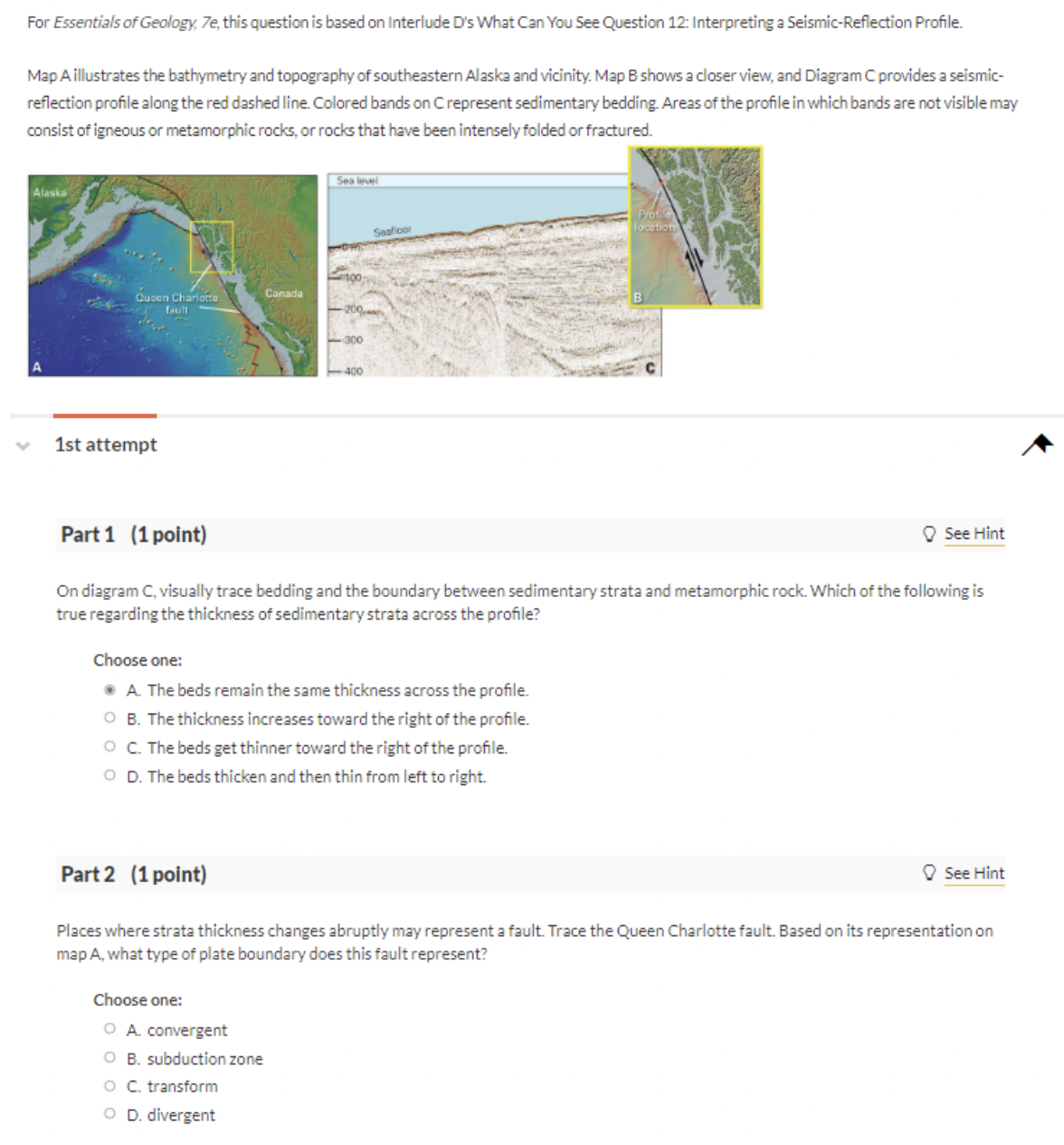 Solved For Essentials of Geology, 7e, this question is based | Chegg.com Solved For Essentials of Geology, 7e, this question is based | Chegg.com