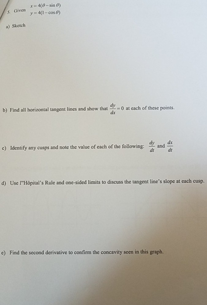 Solved Find the arc length of one arch of a cycloid with | Chegg.com