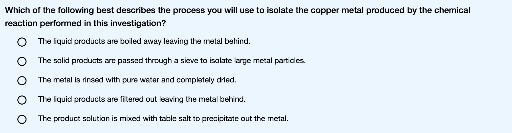Which of the following best describes the process you | Chegg.com