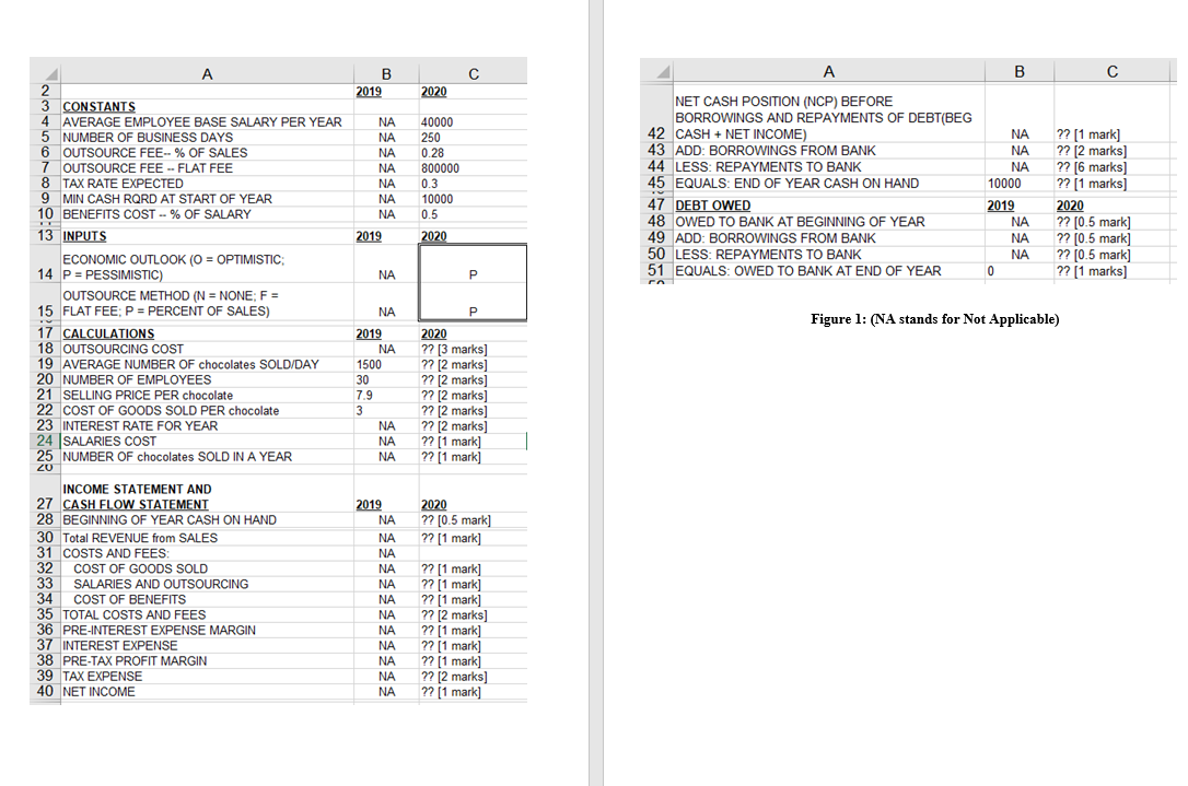 ion 2 Refer To Figure 1 Write The Excel Formula Chegg