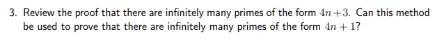 Solved 3. Review the proof that there are infinitely many | Chegg.com