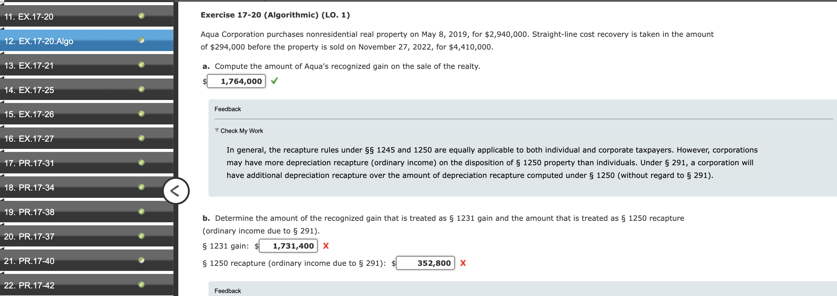 Solved Exercise 17-20 (Algorithmic) (LO. 1) Aqua Corporation | Chegg.com