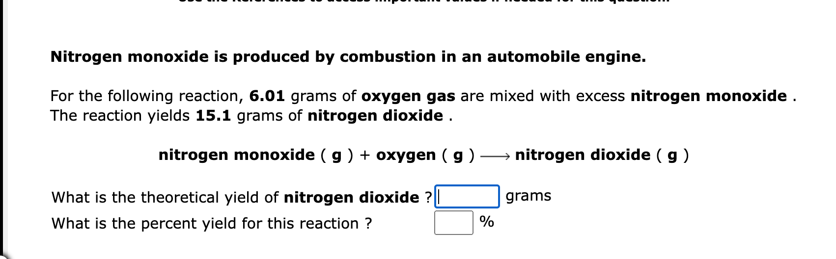 Solved Nitrogen monoxide is produced by combustion in an | Chegg.com