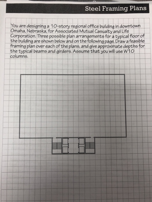 Steel Framing Plans 11.2 The complete structural | Chegg.com
