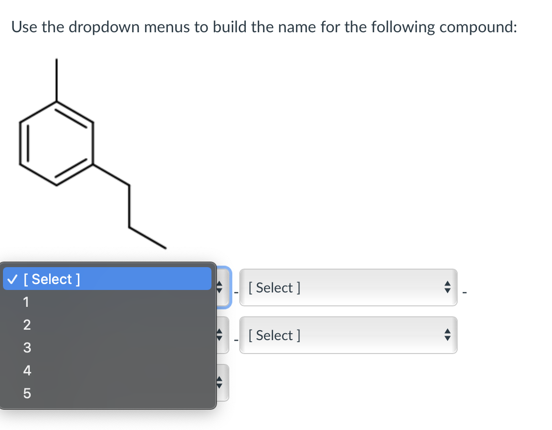 Solved Use the dropdown menus to build the name for the | Chegg.com