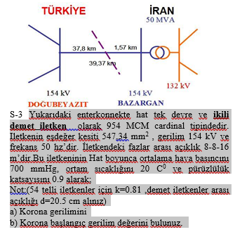 The above interconnected line is 954 MCM cardinal | Chegg.com