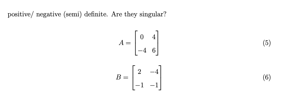Solved 3)Solve for the eigenvalues for the following | Chegg.com