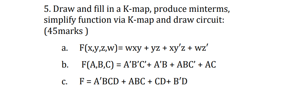Solved Show your steps taken to simplify functions. Use | Chegg.com