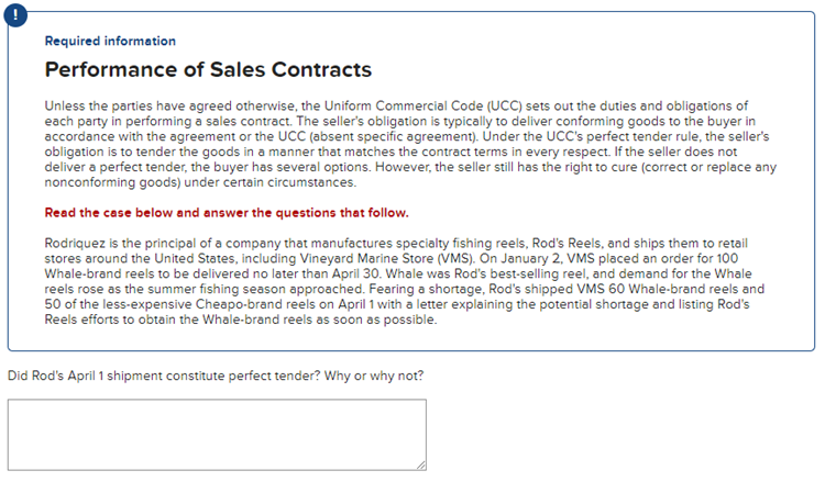 Solved Required information Performance of Sales Contracts | Chegg.com
