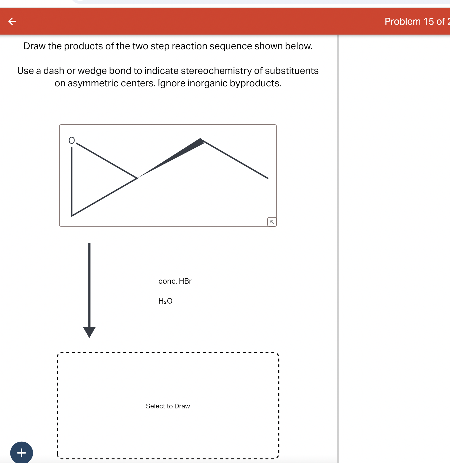 Solved Draw the products of the two step reaction sequence | Chegg.com