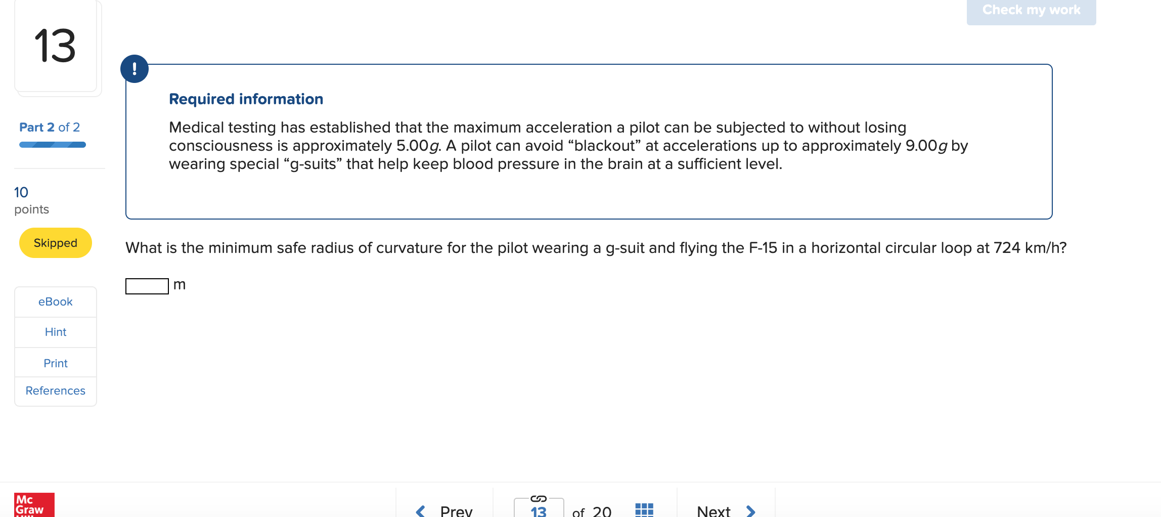 Solved Check my work Part 1 of 2 Required information | Chegg.com