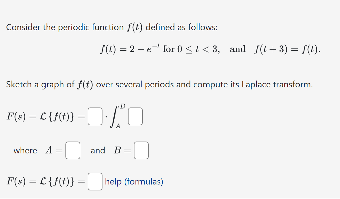 Solved Consider the periodic function f(t) defined as | Chegg.com