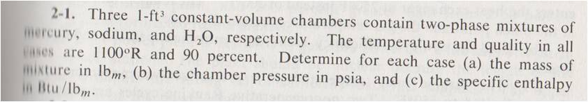 Solved 2-1. Three 1-ft3 constant-volume chambers contain | Chegg.com