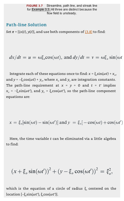 Solved Exercise 3.9. Determine the streamline, path line, | Chegg.com