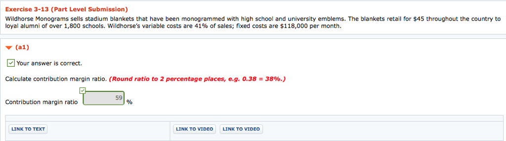 Solved Exercise 3-13 (Part Level Submission) Wildhorse | Chegg.com