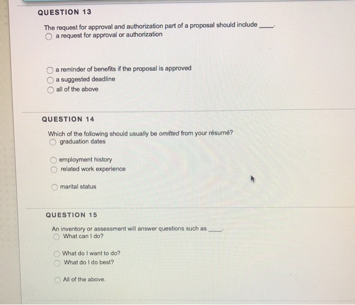 Solved QUESTION 1 The résumé format allows the applicant to | Chegg.com