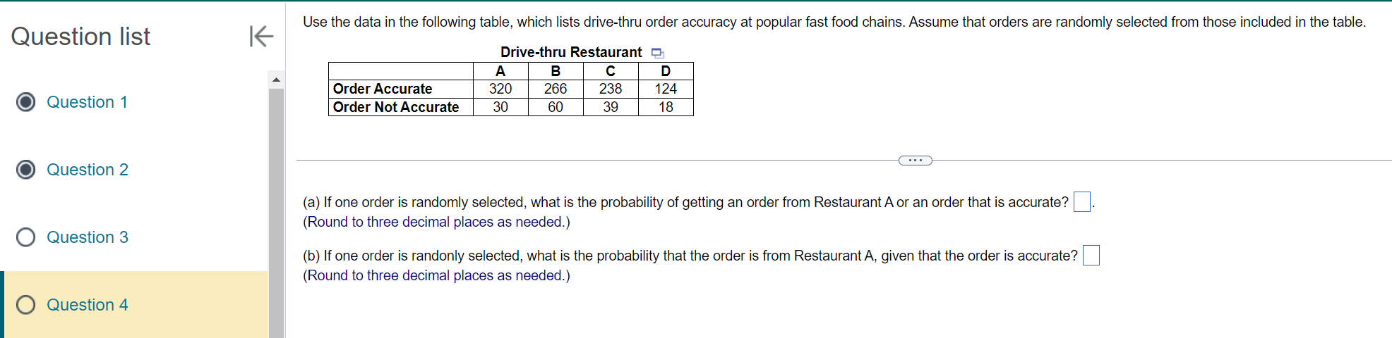Solved Question list Question 1 Question 2 Question 3 | Chegg.com