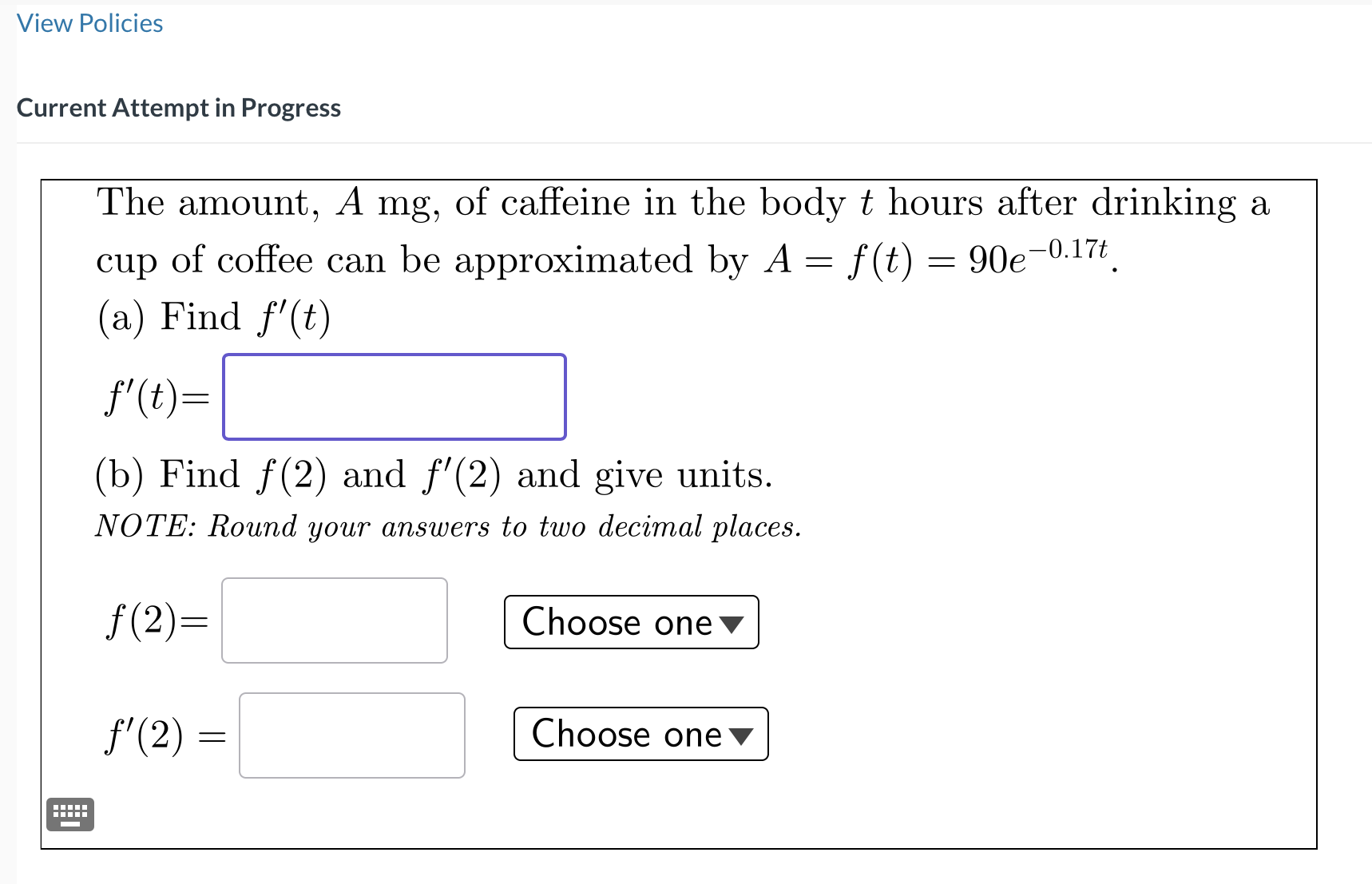 Solved Current Attempt in Progress The amount, Amg, of | Chegg.com