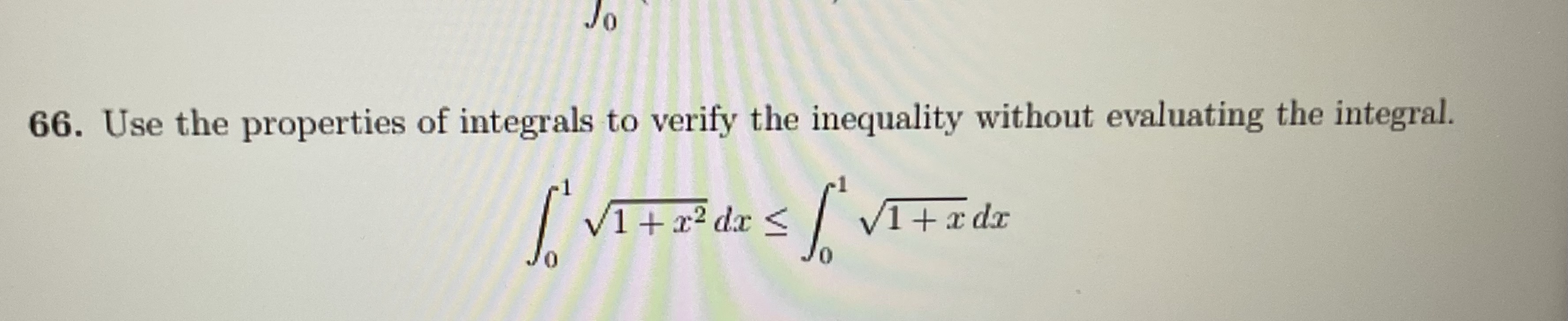 Solved Use the properties of integrals to verify the | Chegg.com