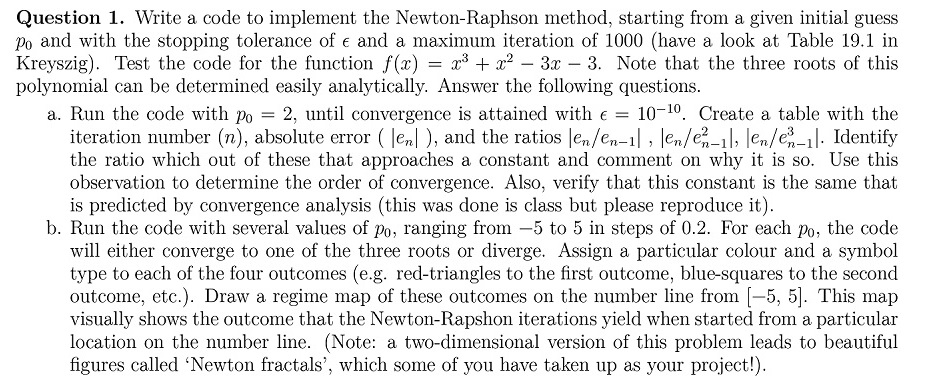 Solved Question 1. ﻿Write a code to implement the | Chegg.com