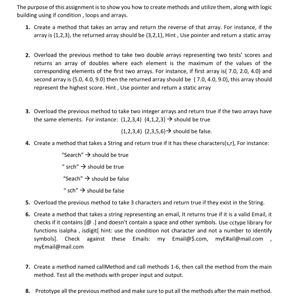 Solved The Purpose Of This Assignment Is To Show You How To