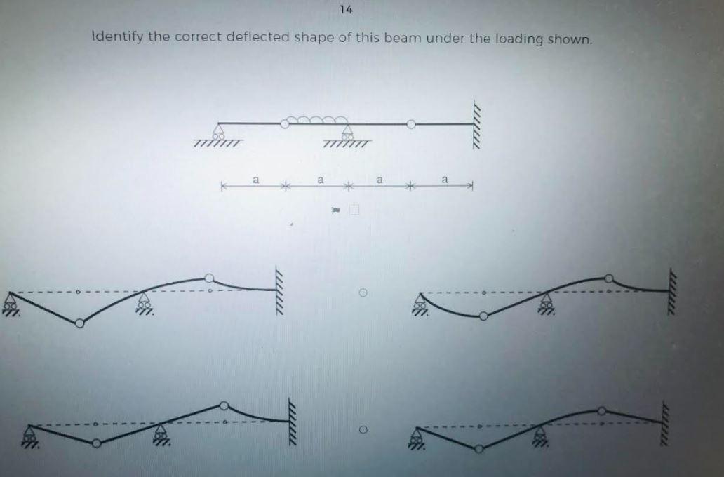 Solved Identify the correct deflected shape of this beam | Chegg.com