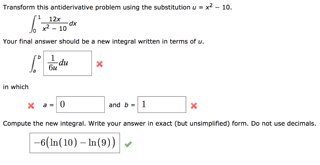 Solved Transform this antiderivative problem using the | Chegg.com