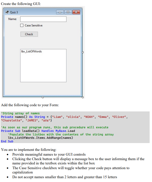 Solved Create the following GI JI: Add the following code to | Chegg.com
