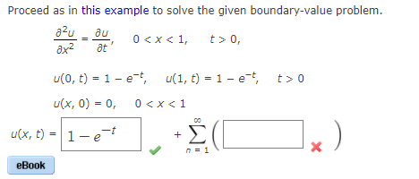 Solved Proceed as in this example to solve the given | Chegg.com