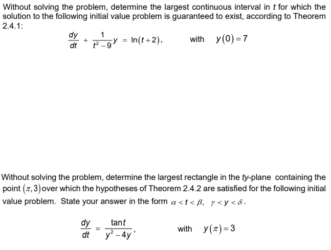 Solved Without solving the problem, determine the largest | Chegg.com