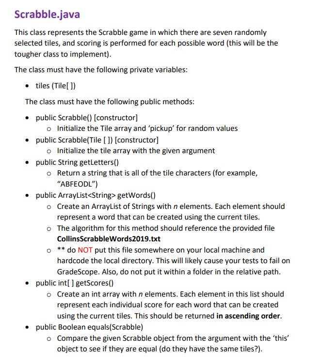 Solved (JAVA problem) Please READ the instructions CAREFULLY | Chegg.com