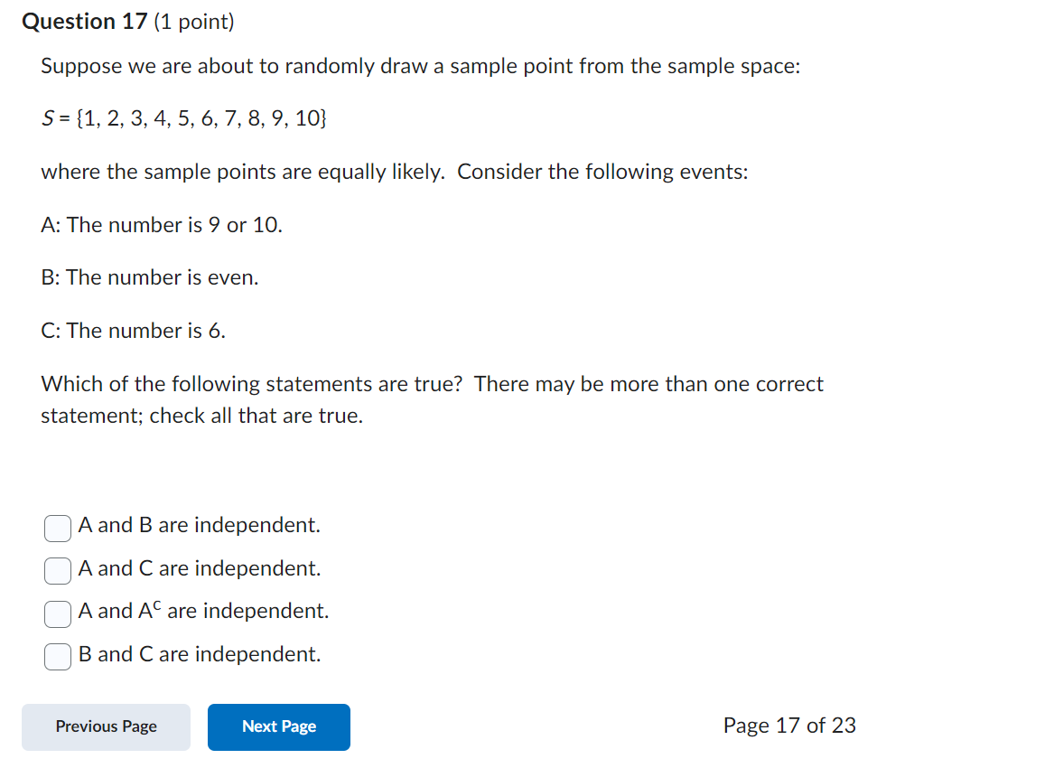 Solved Suppose we are about to randomly draw a sample point | Chegg.com