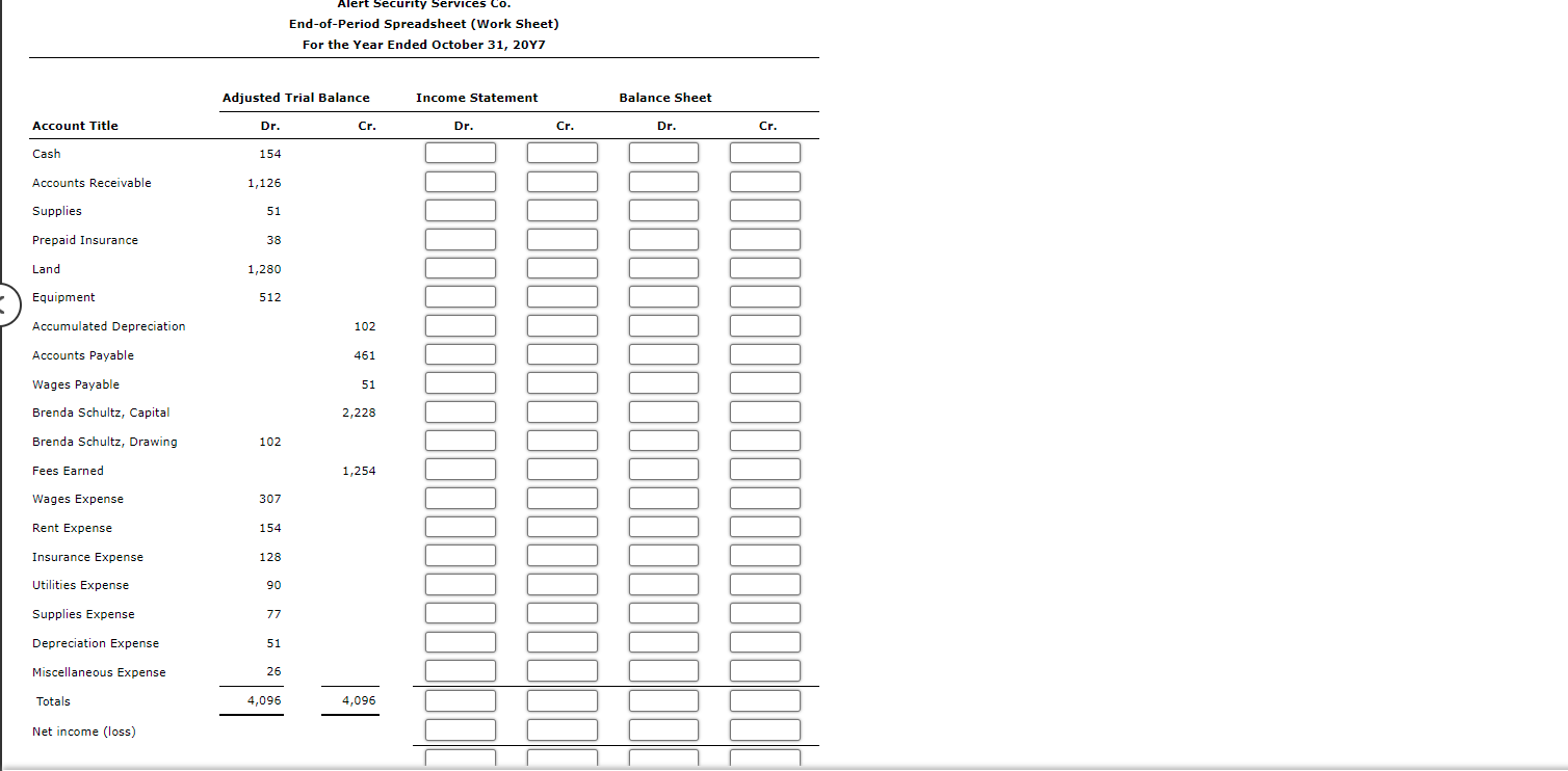 Solved Appendix: Completing an End-of-Period Spreadsheet | Chegg.com