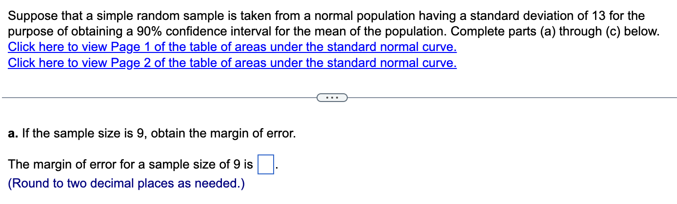 Solved Suppose that a simple random sample is taken from a | Chegg.com