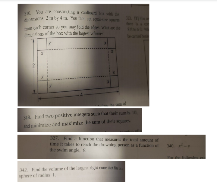 Solved dimensions 2 m by 4 m. You then cut equal-size | Chegg.com