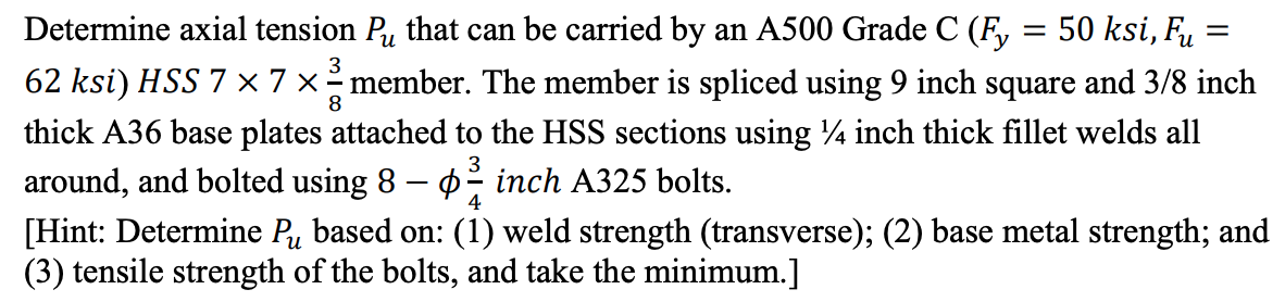 Structural engineering question, kindly show all work | Chegg.com