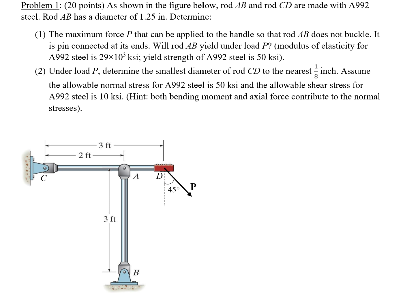 Solved Problem 1: (20 points) As shown in the figure below, | Chegg.com