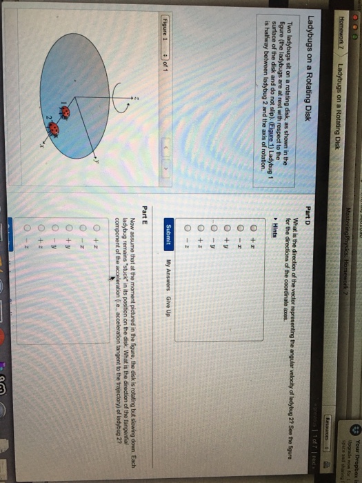 Solved on a Rotating Disk Ladybugs on a Rotating Disk Part B | Chegg.com Solved on a Rotating Disk Ladybugs on a Rotating Disk Part B | Chegg.com