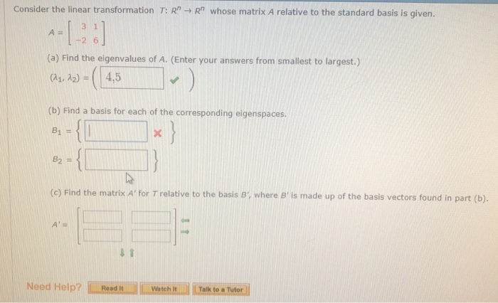 Solved Consider the linear transformation T: Rh- R" whose | Chegg.com