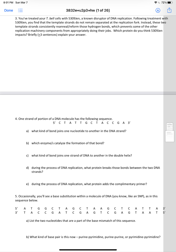 Solved 8:01 PM Sun Mar 7 72% Done 3832e+u2p3+hw (1 of 26) 3. | Chegg.com