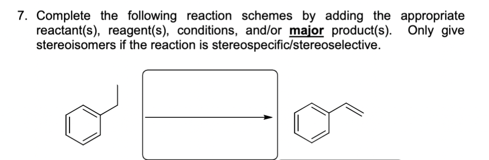 Solved Complete the following reaction schemes by adding the | Chegg.com