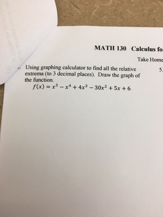 Solved Using graphing calculator to find all the relative | Chegg.com