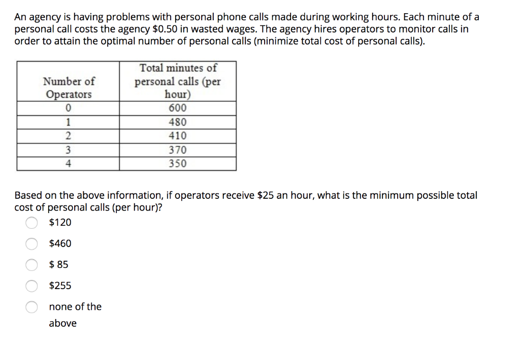 Solved An agency is having problems with personal phone | Chegg.com