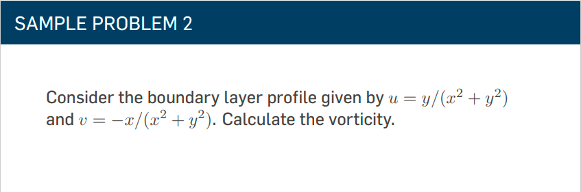 Solved SAMPLE PROBLEM 2 Consider the boundary layer profile | Chegg.com